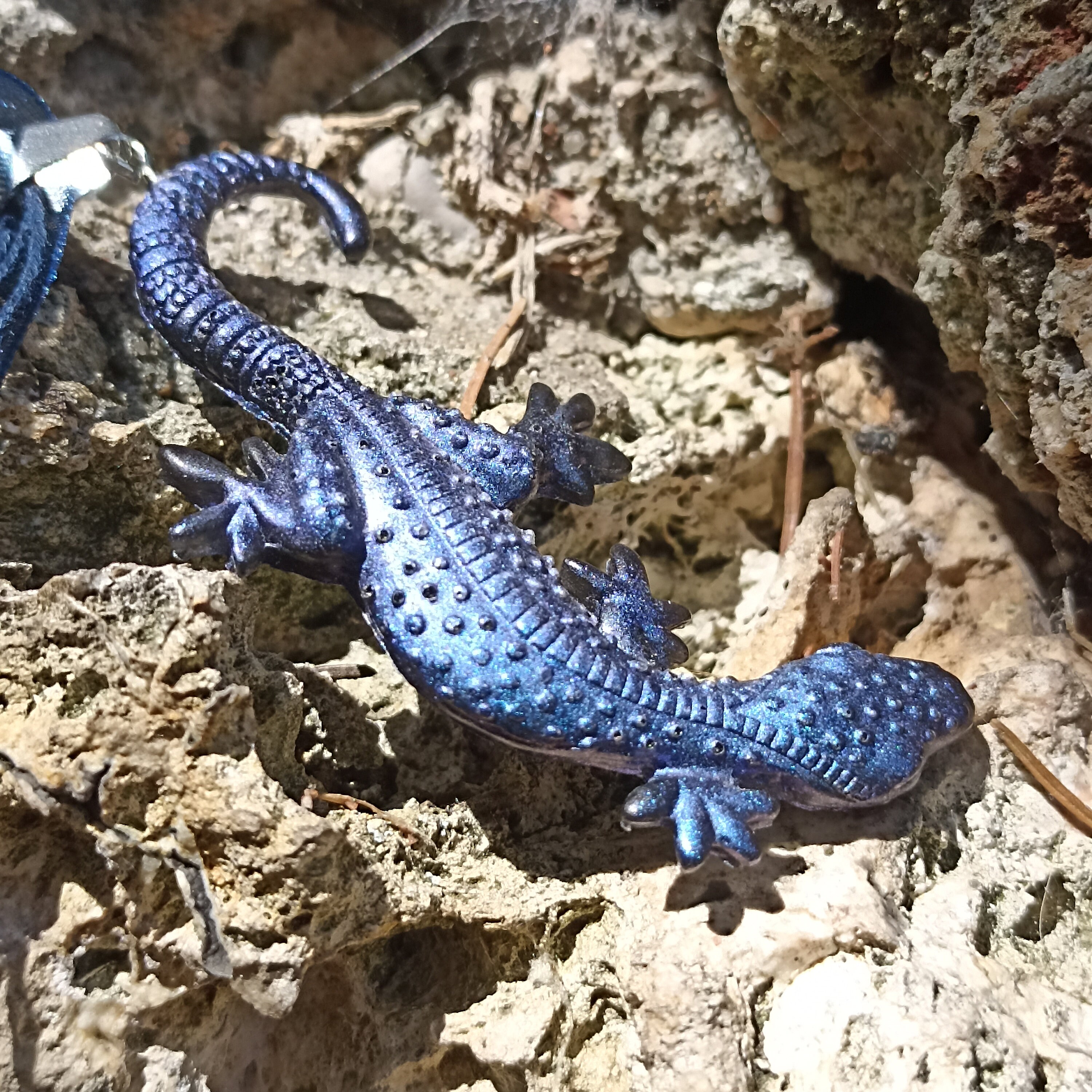 Space Lizard Necklace Epoxy Resin Lizard Animal Pendant Forest - Etsy