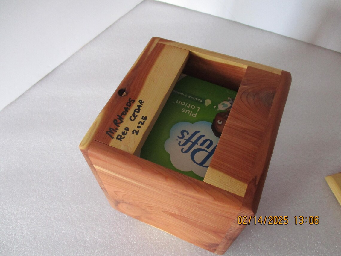 Tissue Box Cover, Handmade by Disabled US Navy Seabee Vet in the USA ...