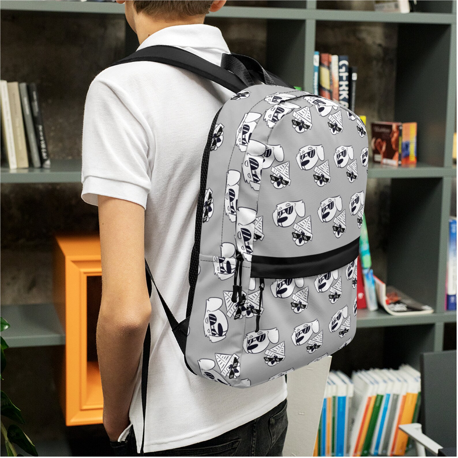 The Cool Guys 16 All-over Comic Cartoon Print Backpack - Etsy