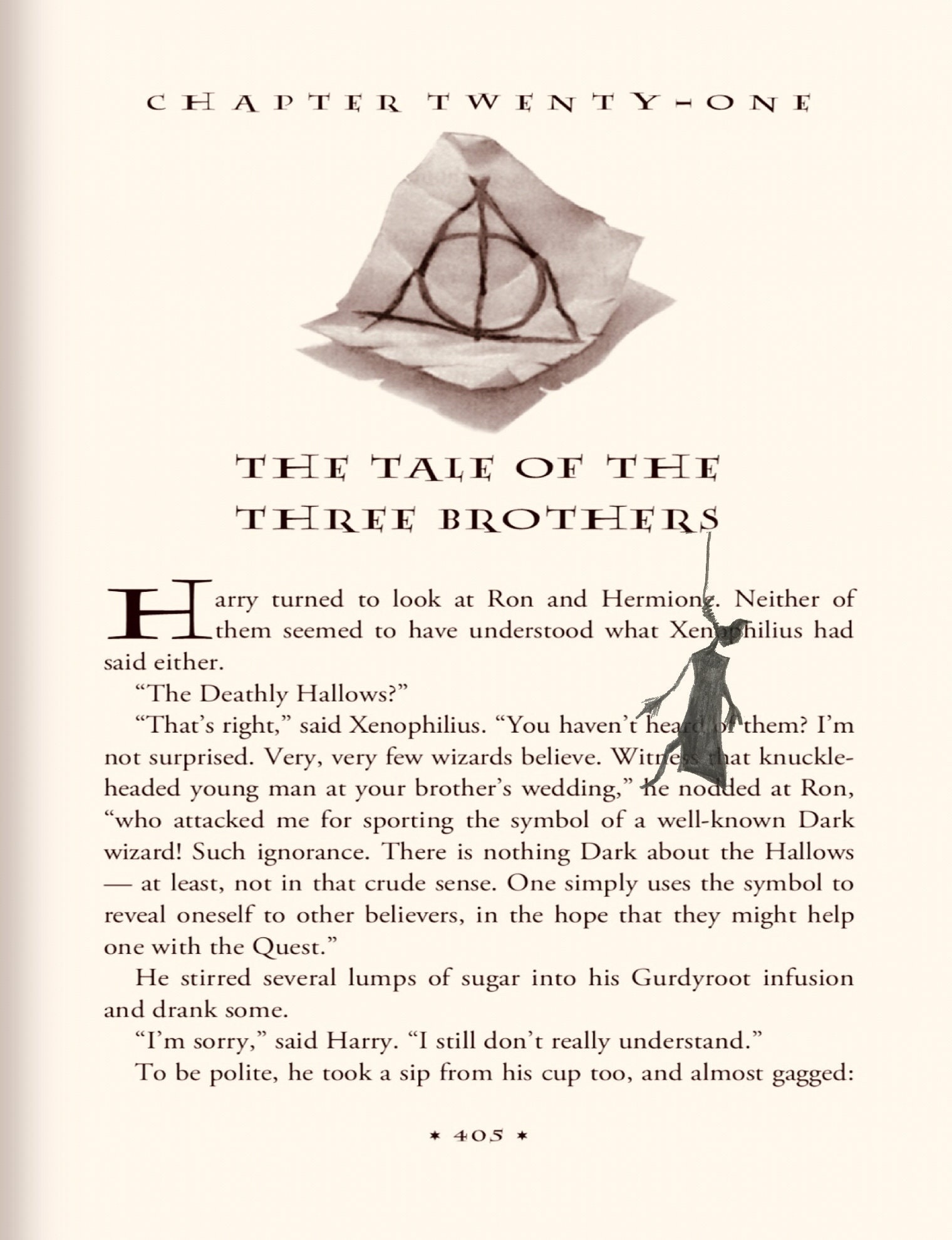 A4 Harry Potter The Tale of The Three Brothers Pencil Drawings | Etsy