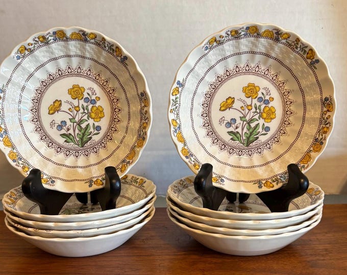 Rare Copeland Spode, Buttercup Pattern, Large Vegetable Bowl, Creamer ...