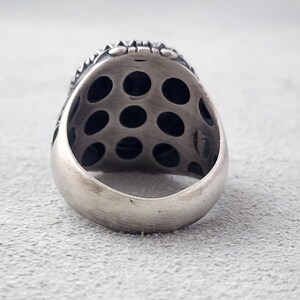Twin Dragon Handmade Engraved Ring, Sterling Silver Dragon Pinky Men ...