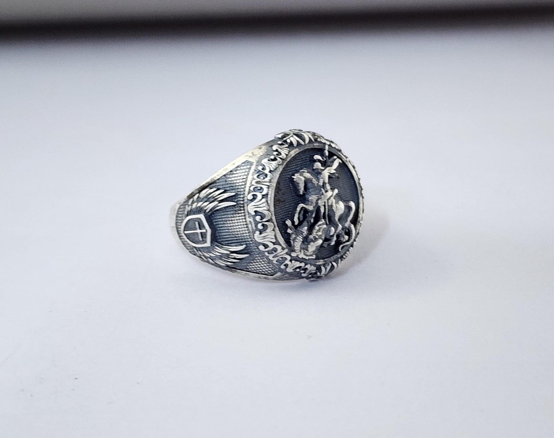 Athena Ring, Alexander the Great Ring, Sterling Silver Ring Men ...