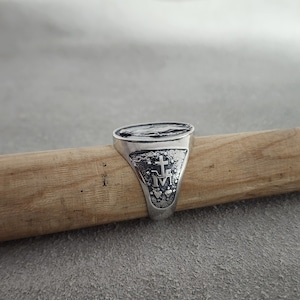 Marian Consecration Ring,virgin Mary Ring, 925k Sterling Silver Pray of ...