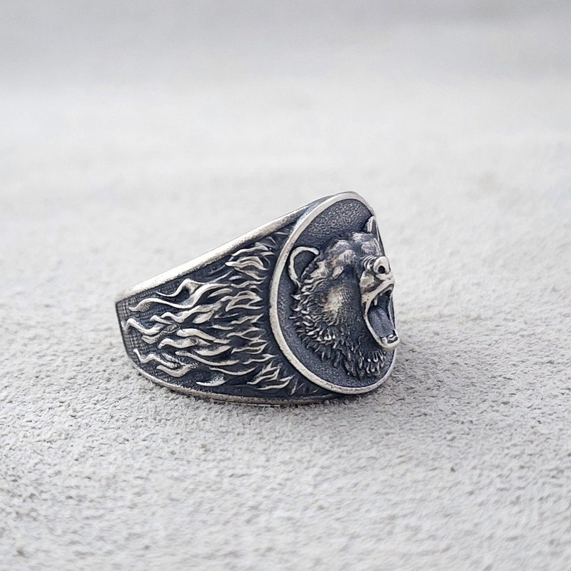 Sterling Bear Motif - Etsy