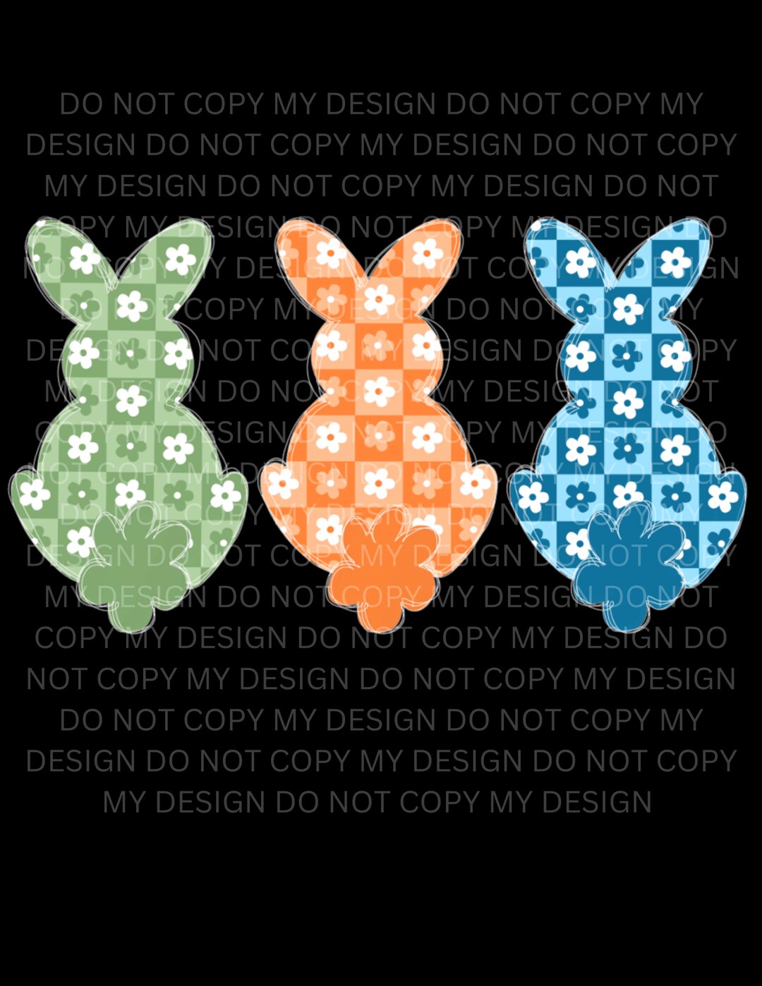 Easter PNG, Bunny, Checker Retro, Easter Vibes, Happy Easter, Easter ...