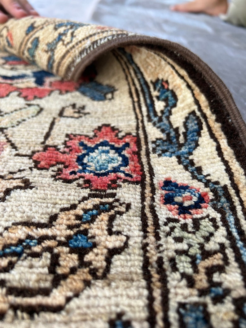 3x5 Ft Rug Beige/red Aryana Area Rug, Afghan Hand Knotted 100% Wool Rug ...