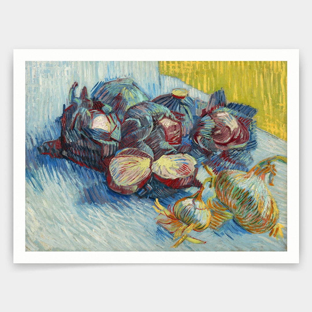 Vincent Van Gogh,red Cabbages and Onions,art Prints,vintage Art,canvas ...