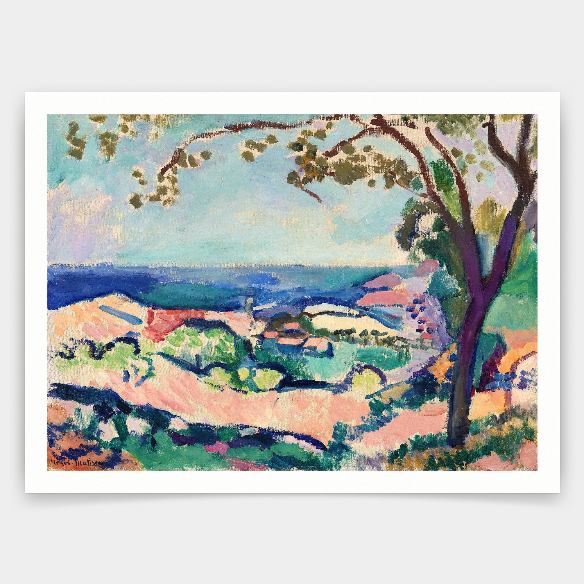 Henri Matissethe Sea Seen From Collioure la Mer Vue De - Etsy