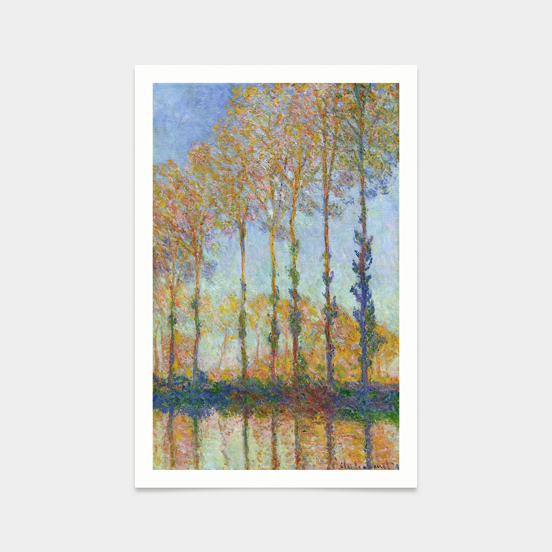 Claude Monet,poplars, End of Autumn,end of Autumn,art Prints,vintage ...