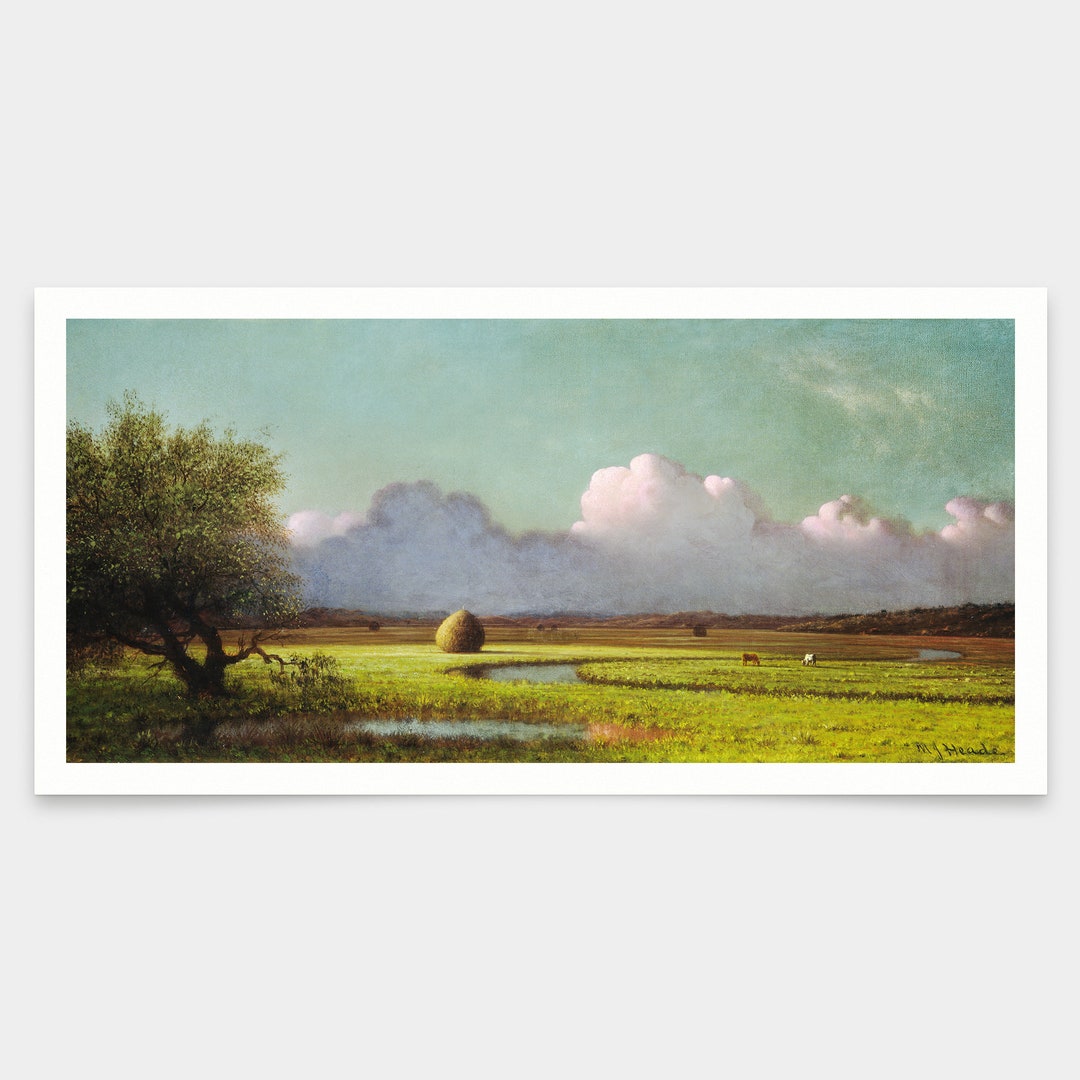 Martin Johnson Heade,sunlight and Shadow the Newbury Marshes,art Prints ...