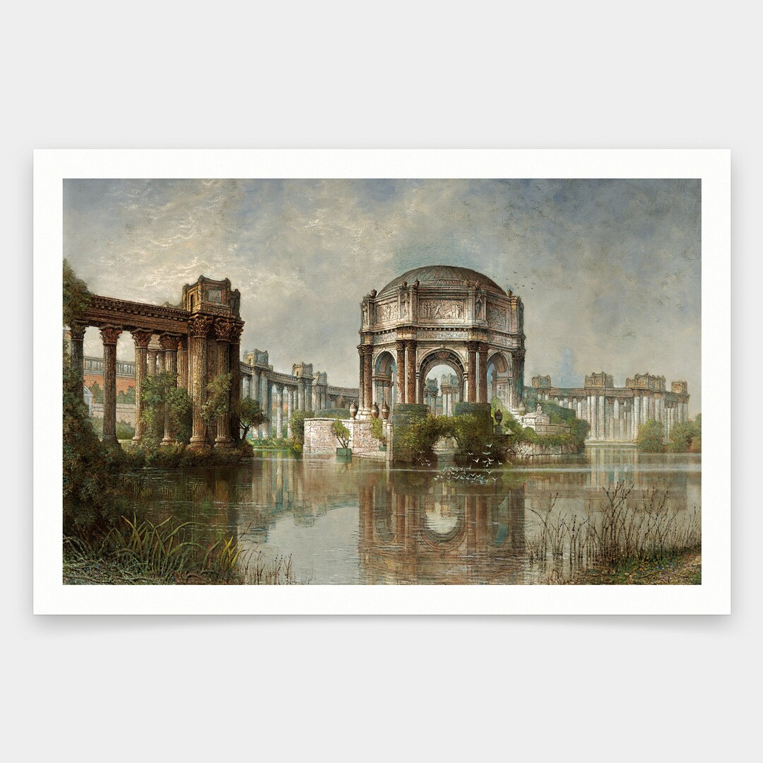 Edwin Deakin,palace of Fine Arts and the Lagoon,art Prints,vintage Art ...