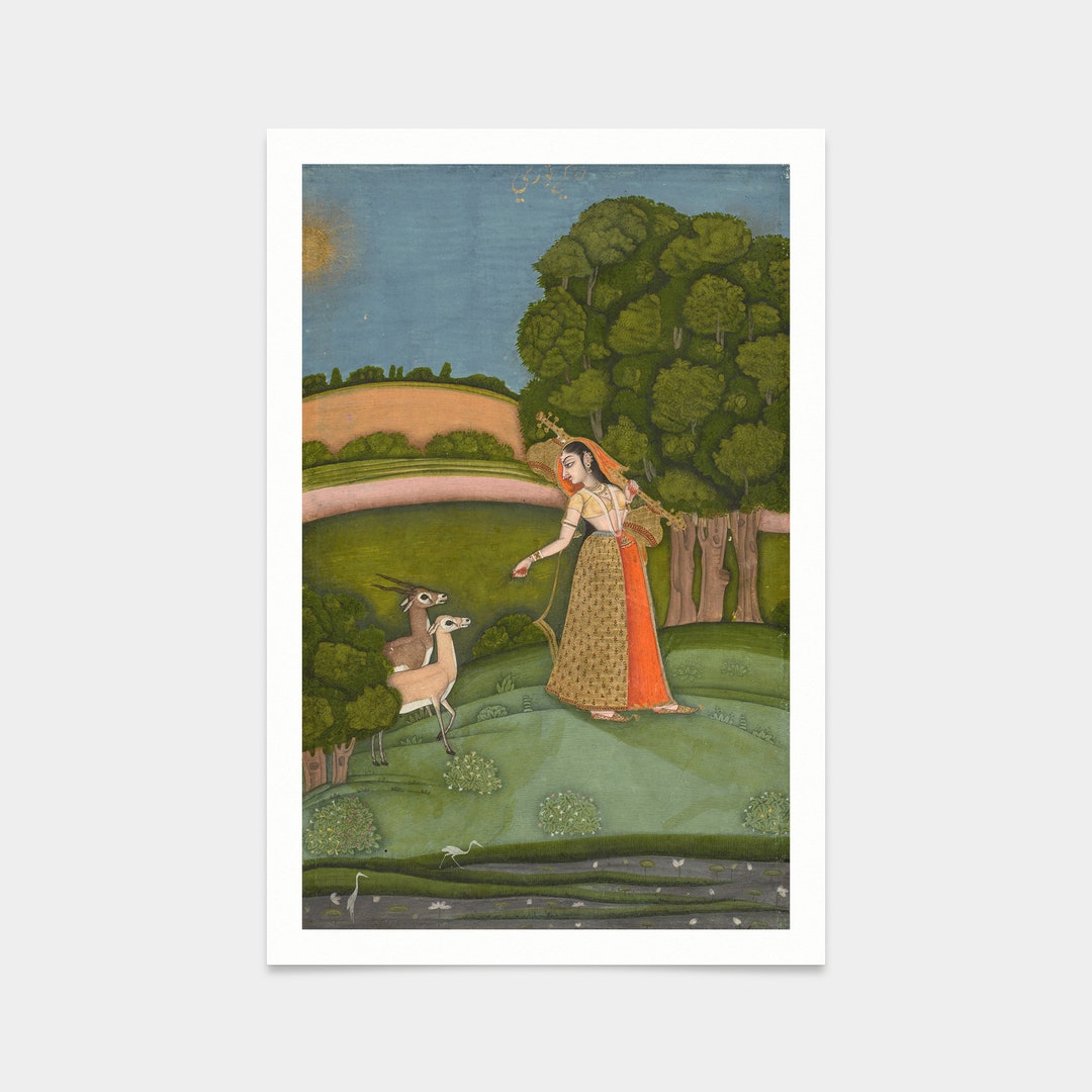Indian Paintings,todi Ragini,a Closer Look at Ragini Todi,art Prints ...