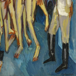 Ernst Ludwig Kirchner,artillerymen in the Shower,art Prints,vintage Art ...