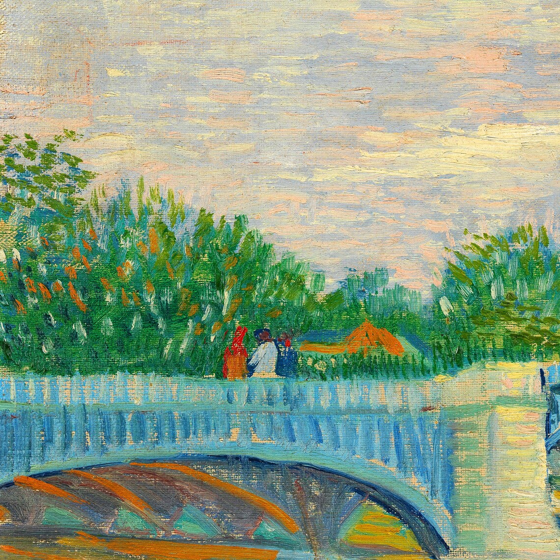 Vincent Van Gogh,the Bridge at Courbevoie,art Prints,vintage Art,canvas ...