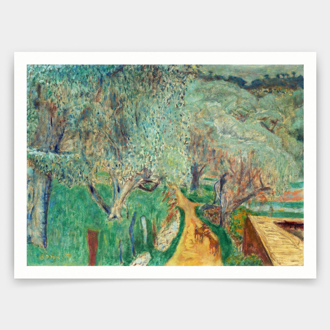 Pierre Bonnard,clear Landscape or Olive Trees in Cagnes,art Prints ...