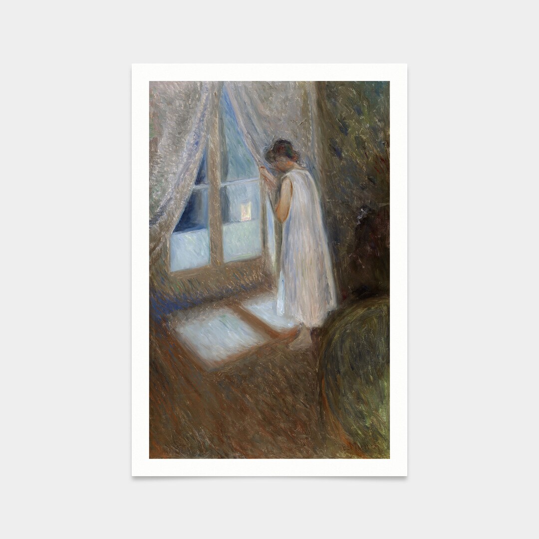 Edvard Munch,the Girl by the Window,art Prints,vintage Art,canvas Wall ...