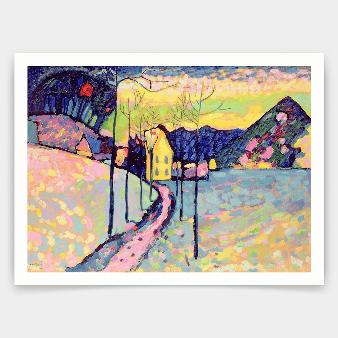 Wassily Kandinsky,winter Landscape, 1909,abstract Wall Art,art Prints ...