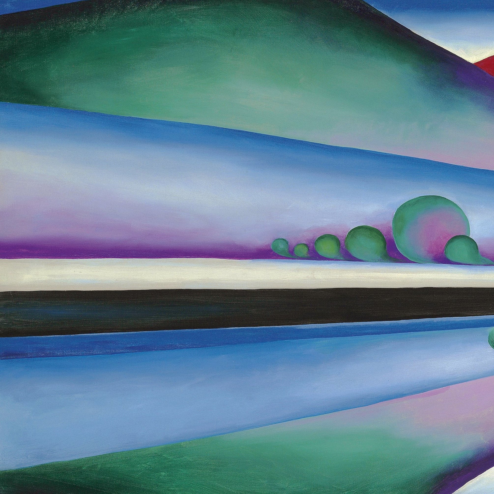 Georgia Okeeffe,lake George Reflection,art Prints,vintage Art,canvas ...