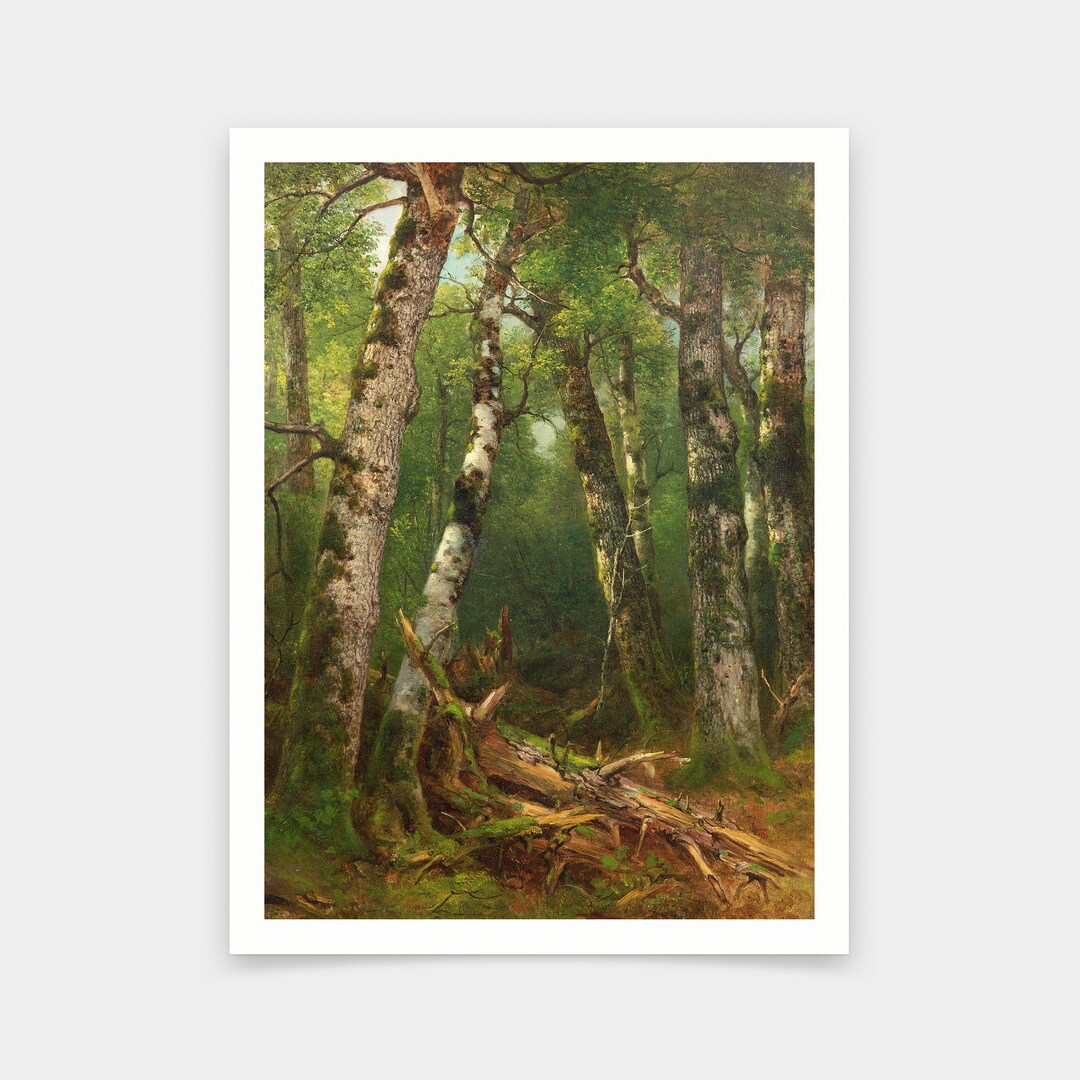Asher Brown Durand,group of Trees,art Prints,vintage Art,canvas Wall ...