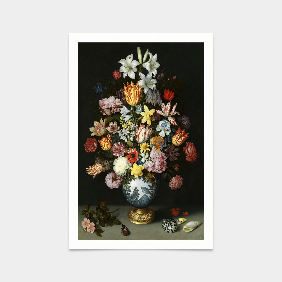 Ambrosius Bosschaert the Eldera Still Life of Flowers in a - Etsy Sweden