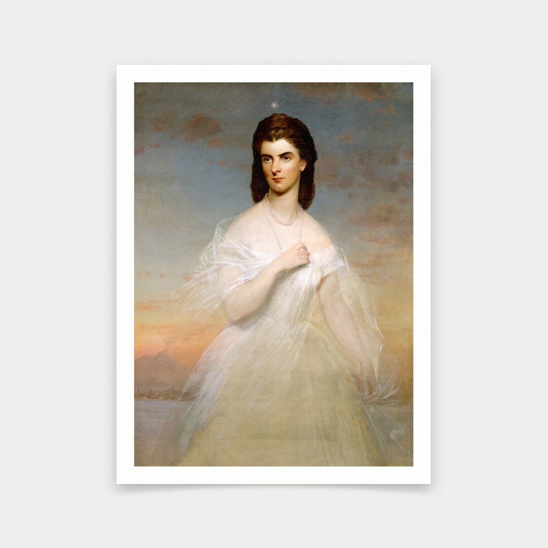 Franz Xaver Winterhalter,portrait of Queen Maria Sophia of Naples,art ...
