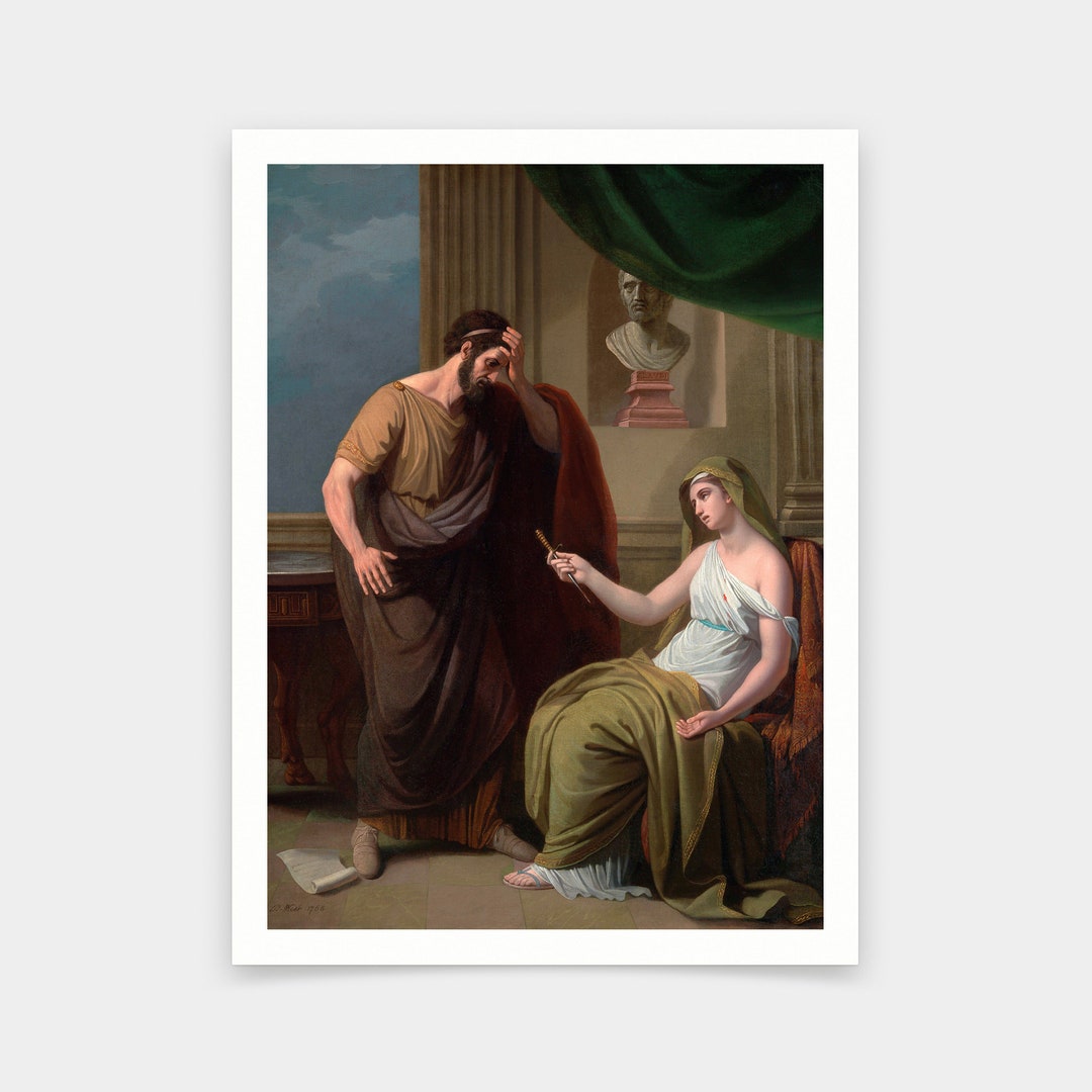 Benjamin West,paetus and Arria,art Prints,vintage Art,canvas Wall Art ...