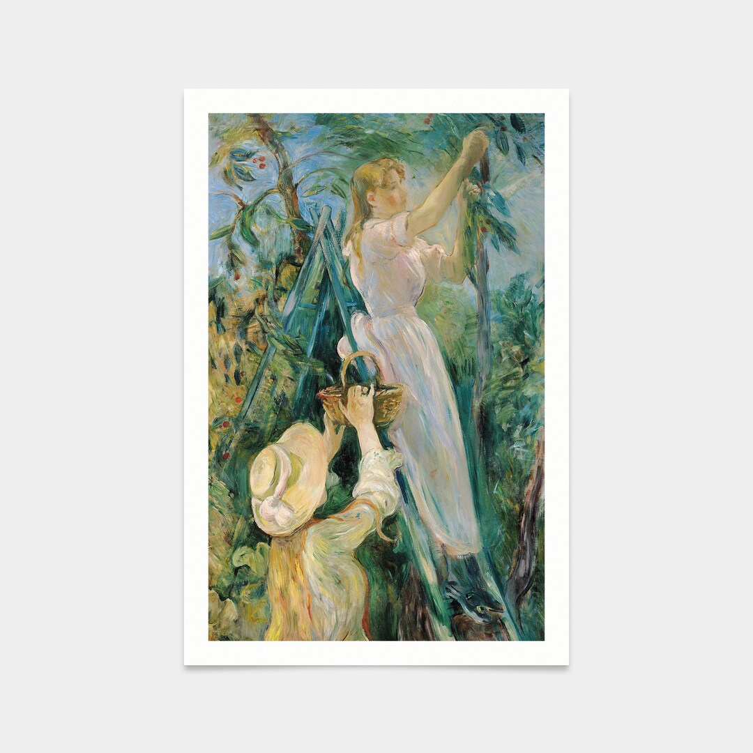 Berthe Morisot,the Cherry Picker ,art Prints,vintage Art,canvas Wall ...