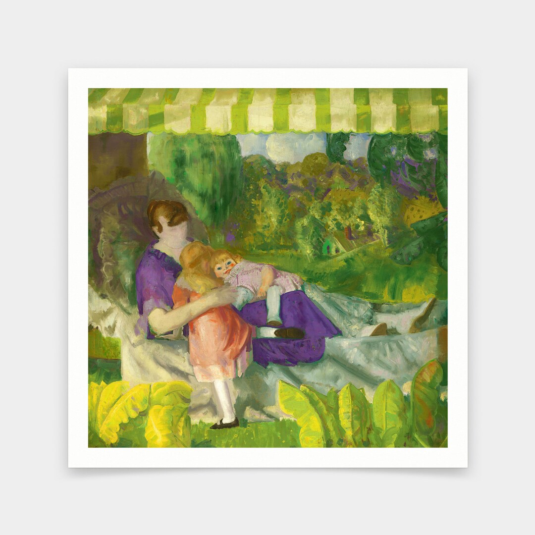 George Bellows,my Family,art Prints,vintage Art,canvas Wall Art,famous ...