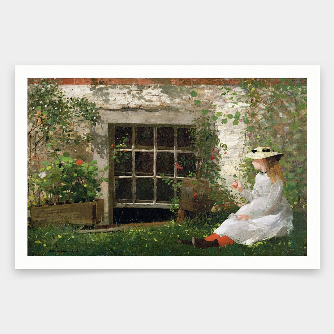 Winslow Homer,the Four Leaf Clover,art Prints,vintage Art,canvas Wall ...