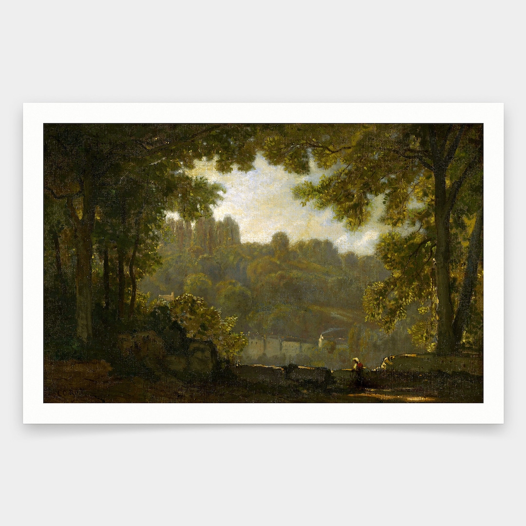 Jean-baptiste Camille Corot,forest Landscape,art Prints,vintage Art ...