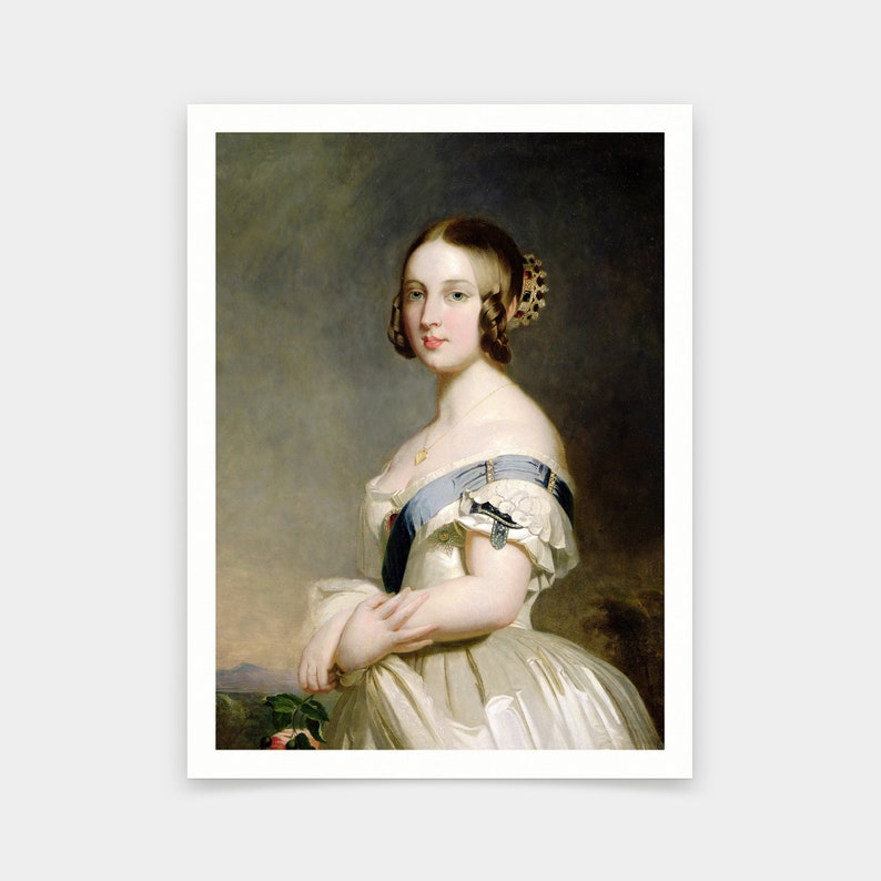 Franz Xavier Winterhalter,queen Victoria,art Prints,vintage Art,canvas ...