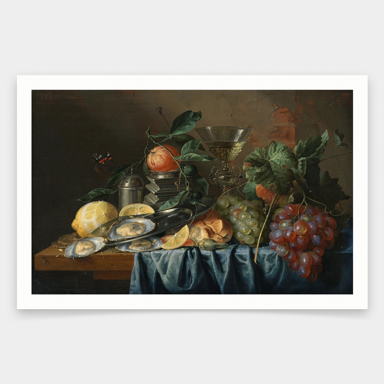 Jan Davidsz. De Heem,still Life With Oysters and Grapes,art Prints ...