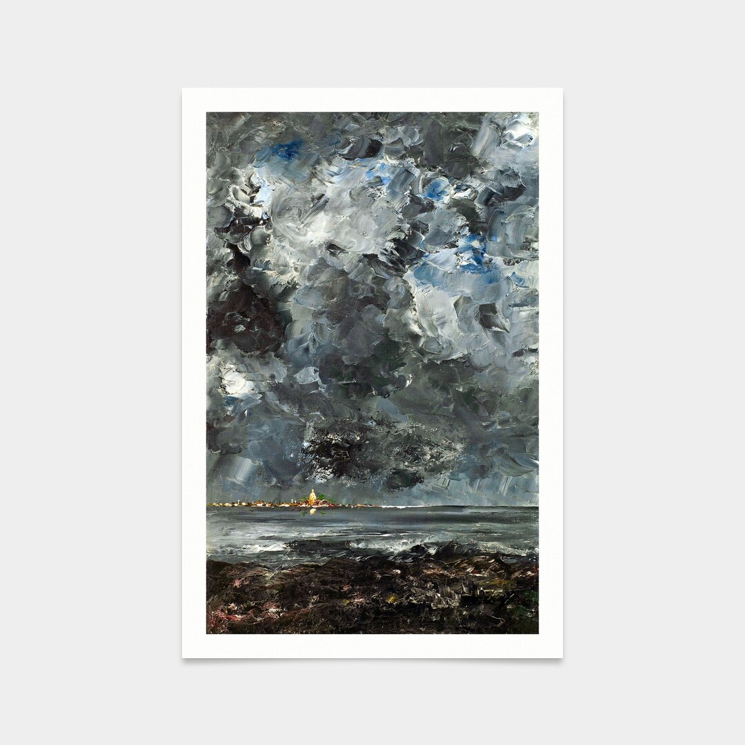 August Johan Strindberg,the Town,art Prints,vintage Art,canvas Wall Art ...