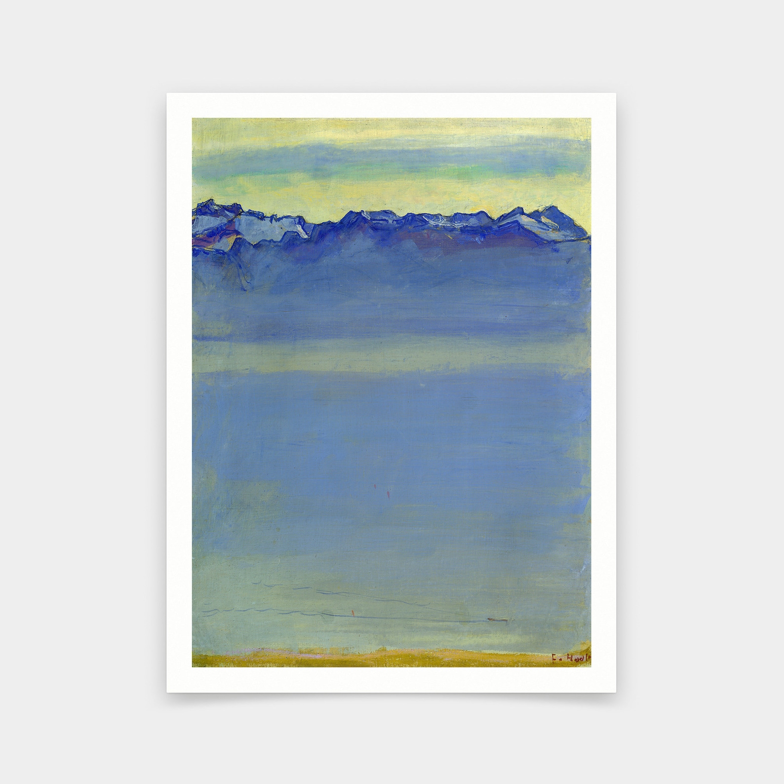 Ferdinand Hodler Lake Geneva With the Savoy Alpsart - Etsy