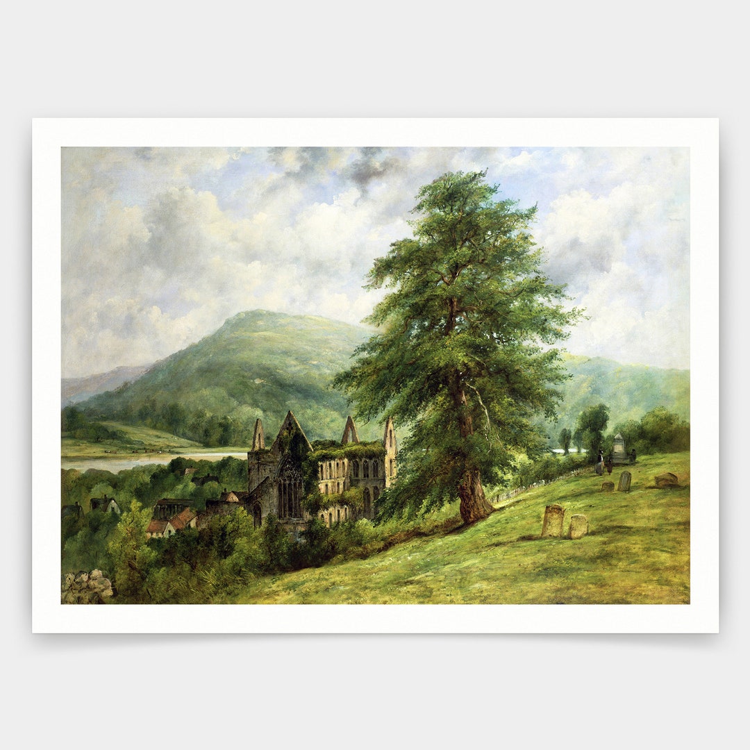 Frederick Waters Watts,tintern Abbey ,art Prints,vintage Art,canvas ...