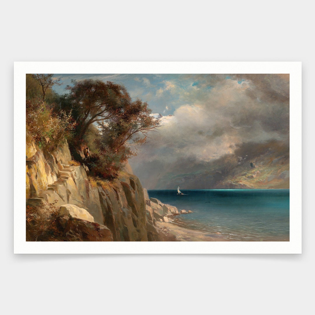 Edward L.custer,lake Scene,art Prints,vintage Art,canvas Wall Art ...