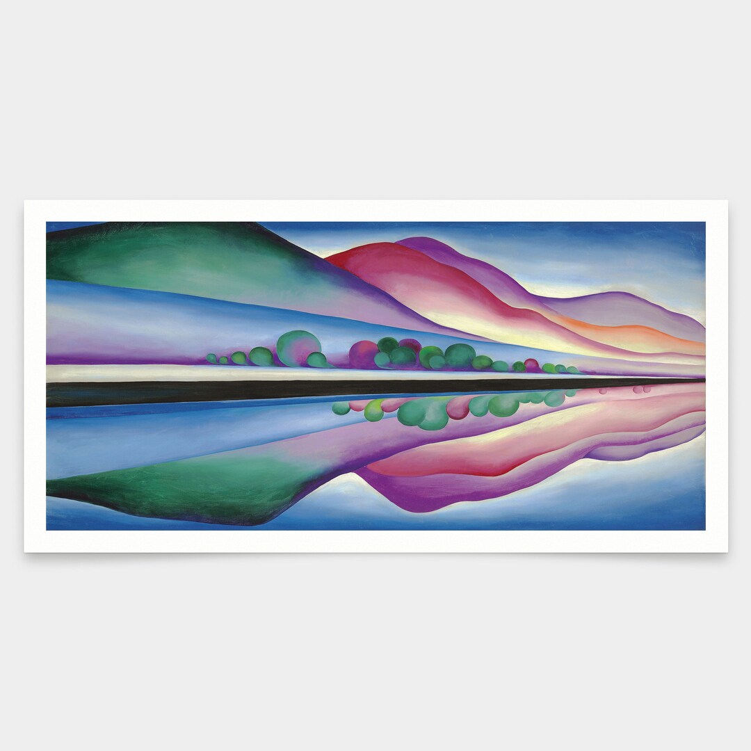 Georgia Okeeffe,lake George Reflection,art Prints,vintage Art,canvas ...