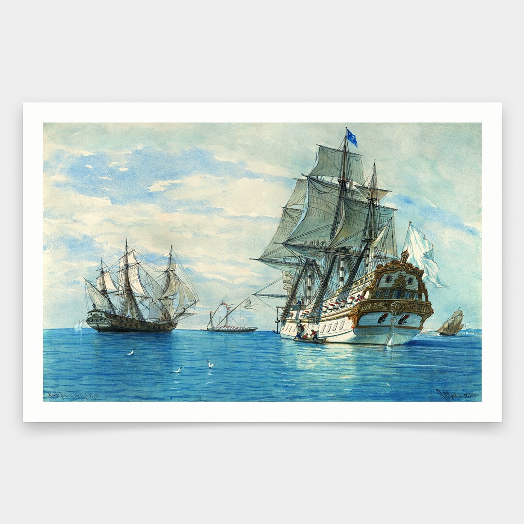 Rafael Monleón Y Torres,early 18th-century French Ships,art Prints ...