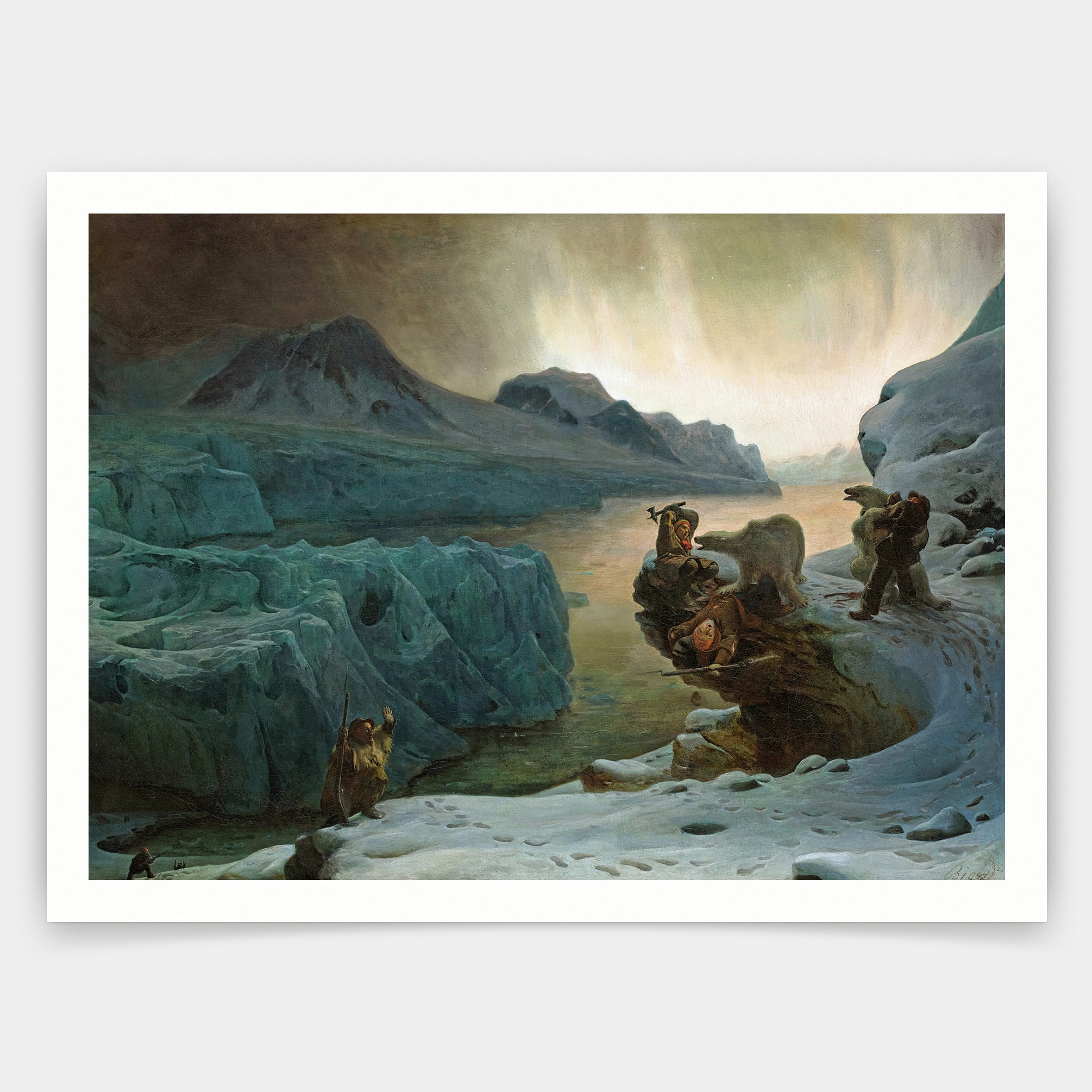 Francois-auguste Biard,norwegian Hunters in Spitzberg,art Prints ...