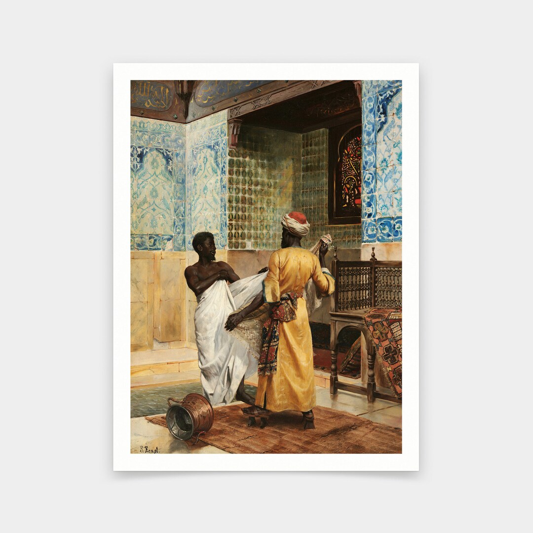 Rodolphe Ernst,a Moor Robing After the Bath,art Prints,vintage Art ...
