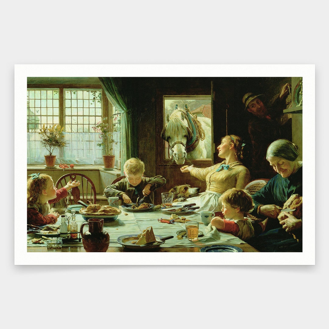 Frederick George Cotman,one of the Family,art Prints,vintage Art,canvas ...