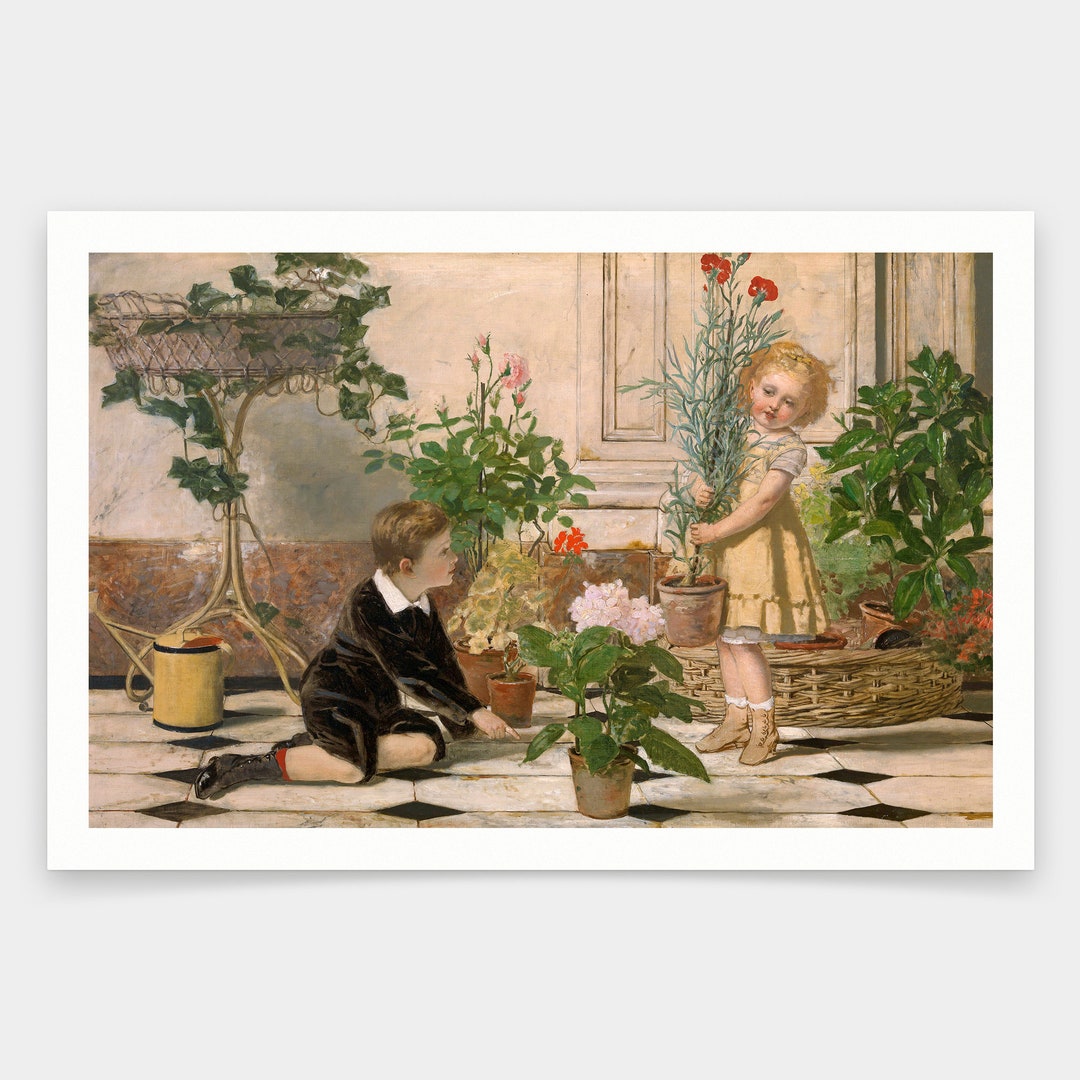 Jan Verhas,two Children,art Prints,vintage Art,canvas Wall Art,famous ...