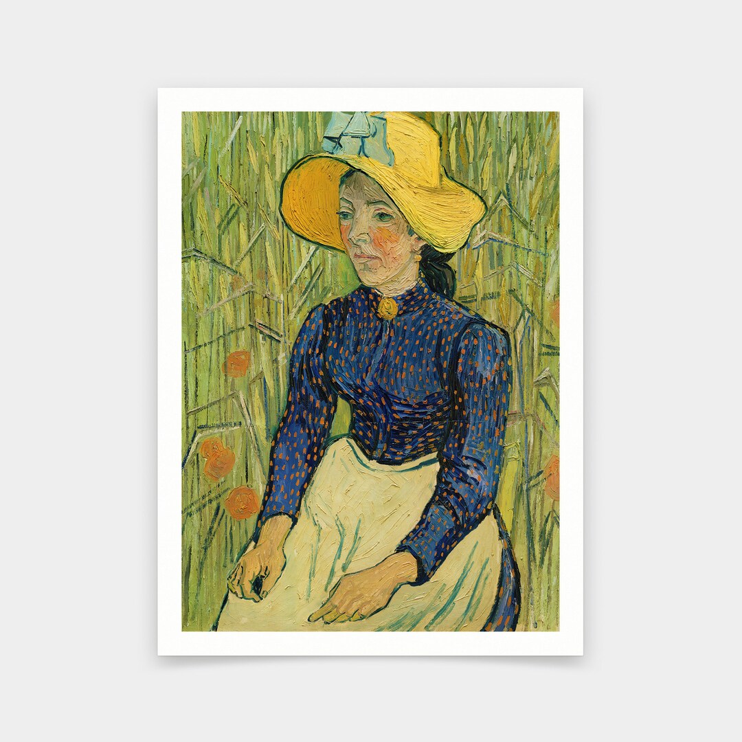 Vincent Van Gogh,peasant Girl in Straw Hat,art Prints,vintage Art ...