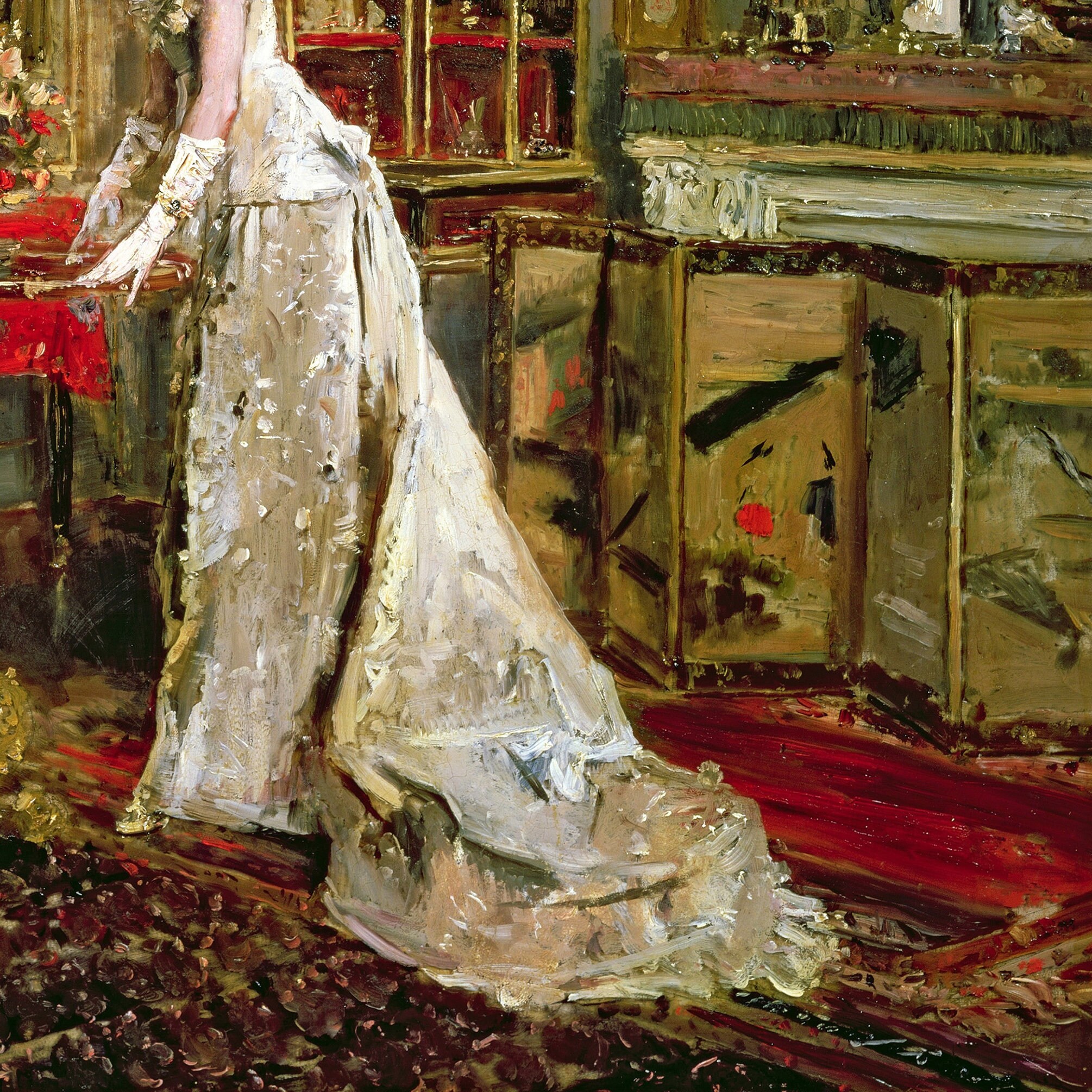 Alfred Emile Stevens,visiting,tagsinterior Salon Elegant ,art Prints ...