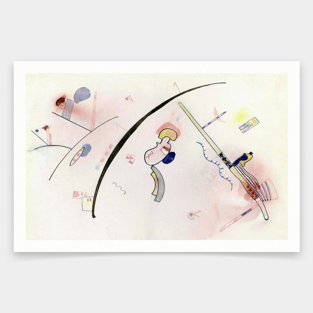 Wassily Kandinsky,pink Abstract Print,art Prints,vintage Art,canvas ...