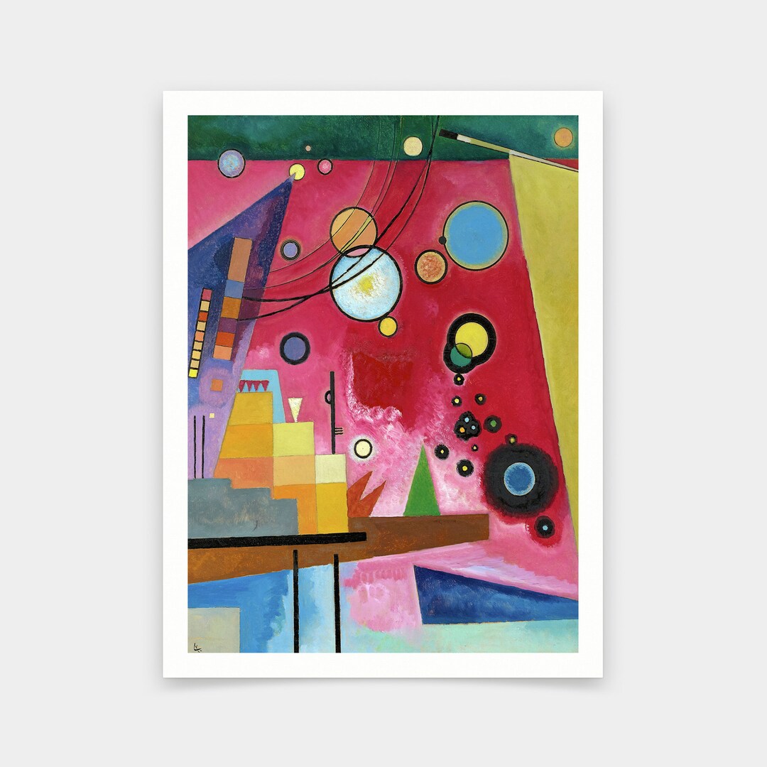 Wassily Kandinsky,heavy Red,art Prints,vintage Art,canvas Wall Art ...