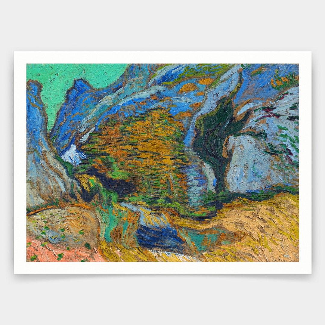 Vincent Van Gogh,ravine With a Small Stream,art Prints,vintage Art ...