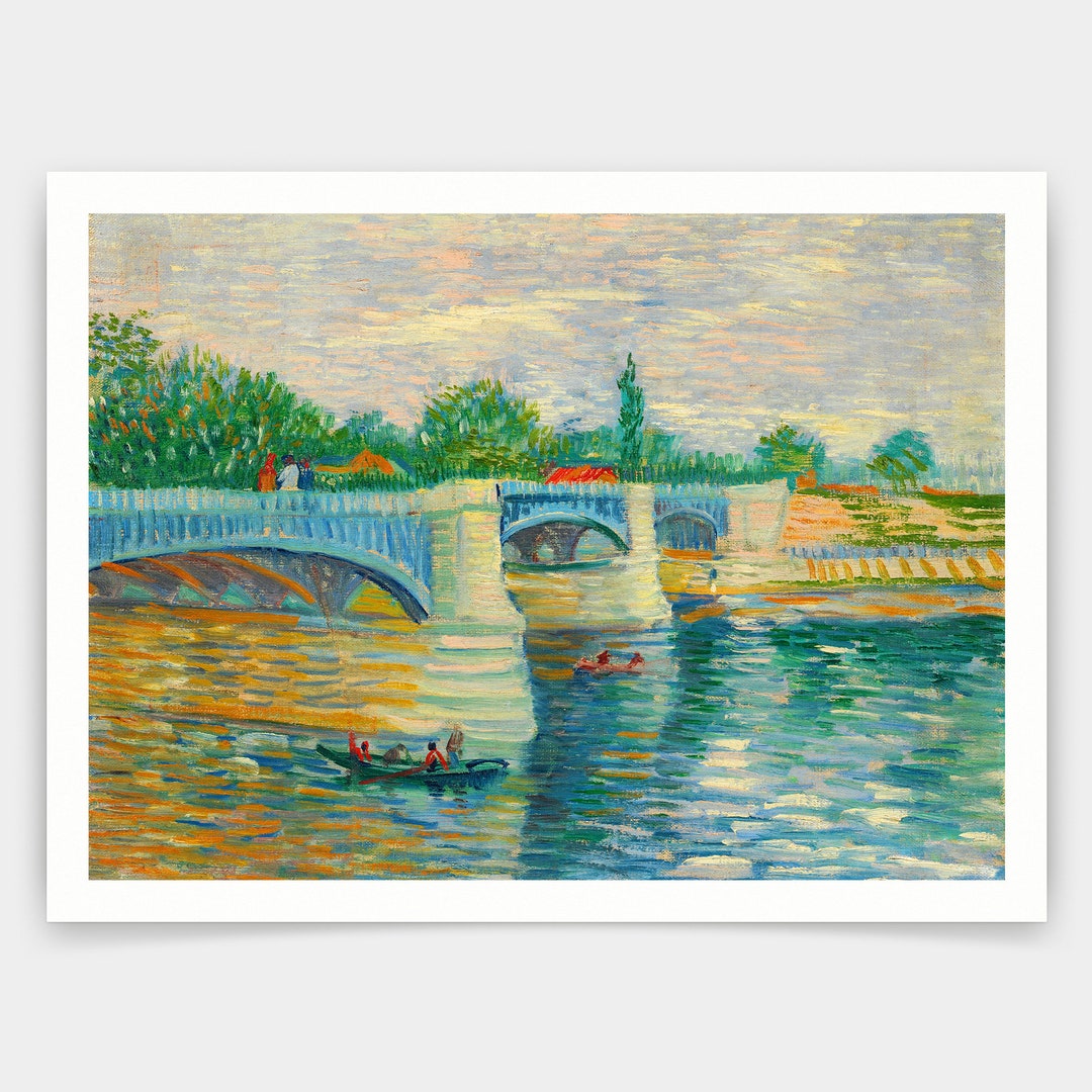 Vincent Van Gogh,the Bridge at Courbevoie,art Prints,vintage Art,canvas ...