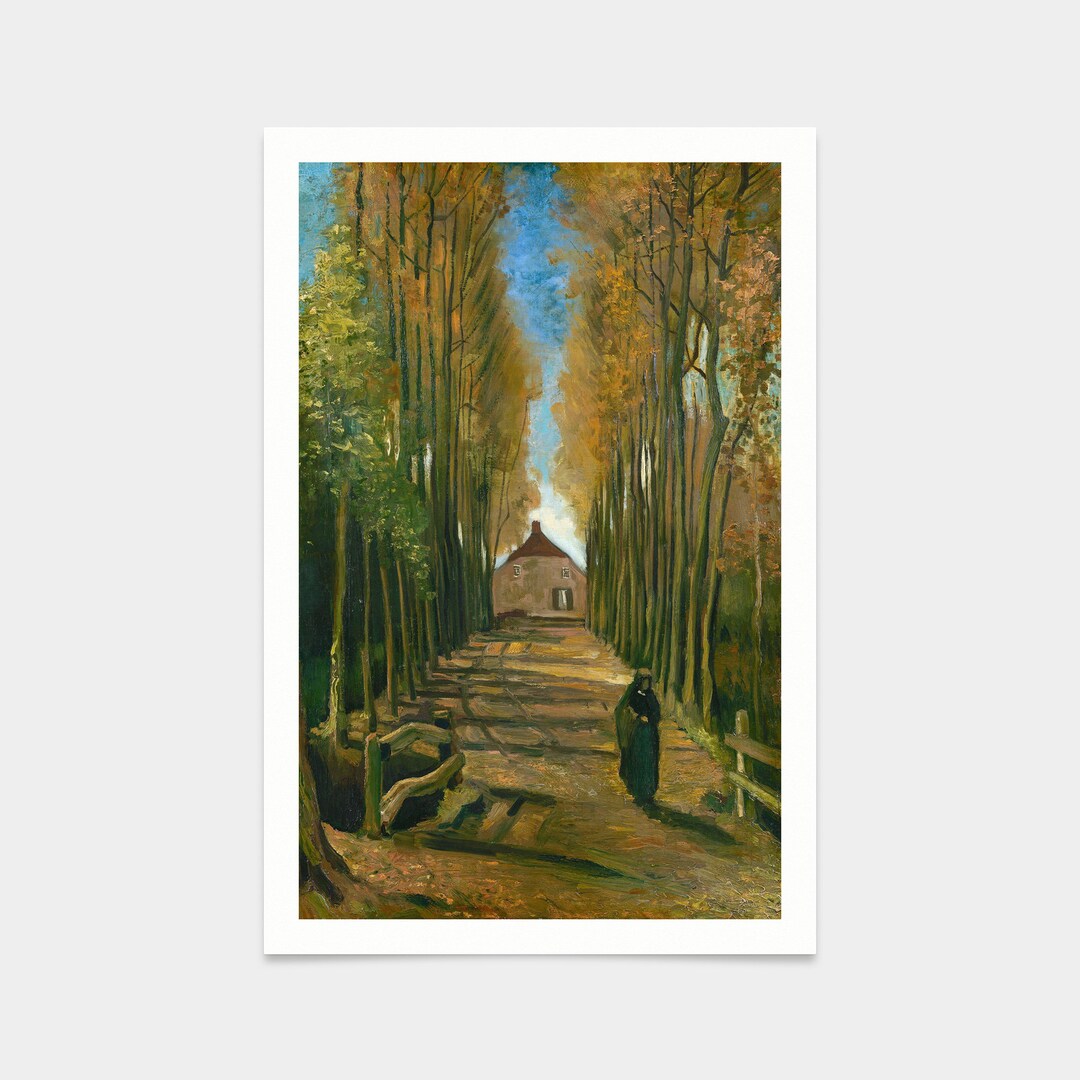 Vincent Van Gogh,avenue of Poplars in Autumn,art Prints,vintage Art ...